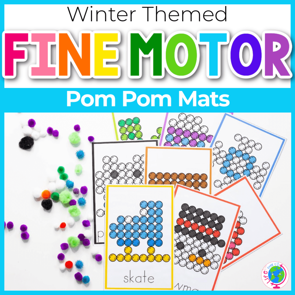 Free Printable Winter Fine Motor Activity for Preschoolers