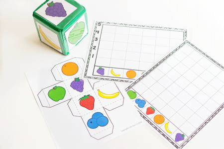 Free Printable Fruit Themed Graphing Activity Set