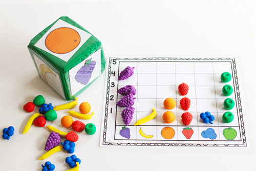 Free Printable Fruit Themed Graphing Activity Set