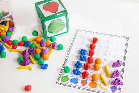 Free Printable Fruit Themed Graphing Activity Set