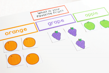 Free Printable Fruit Themed Graphing Activity Set