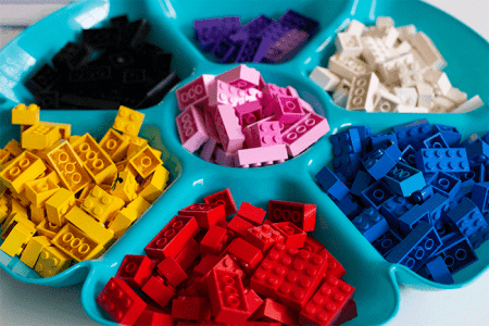 Free Printable Winter Fine Motor Mats with LEGO Bricks