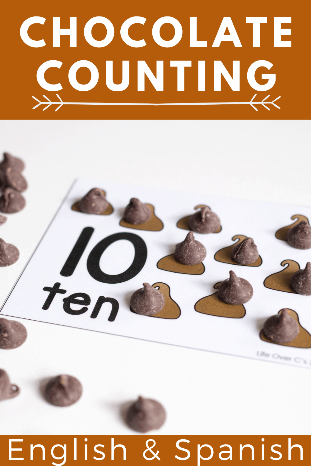 Free Printable Chocolate Chip Counting Cards For Preschool