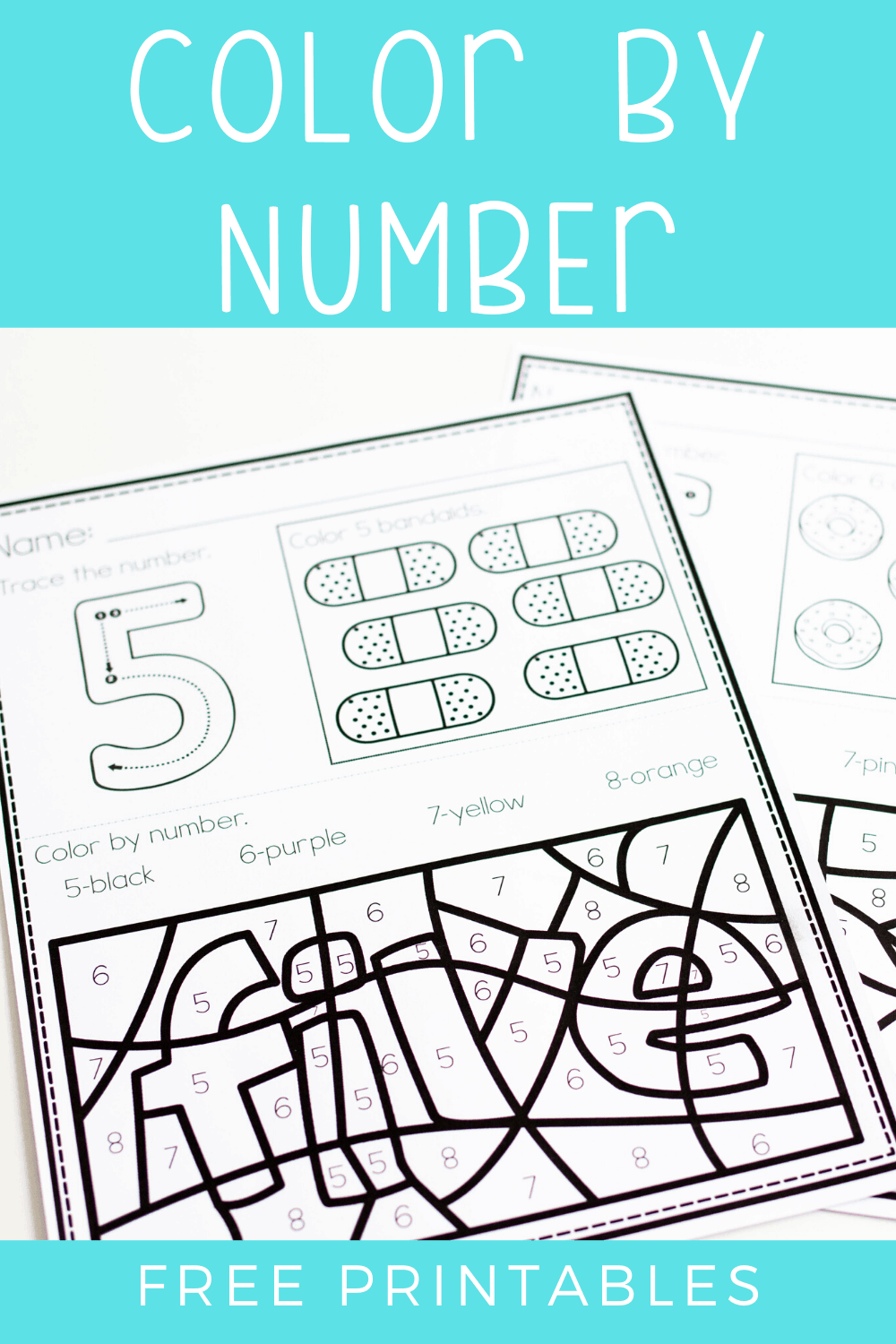Free Printable Color By Number Worksheets For 0-10