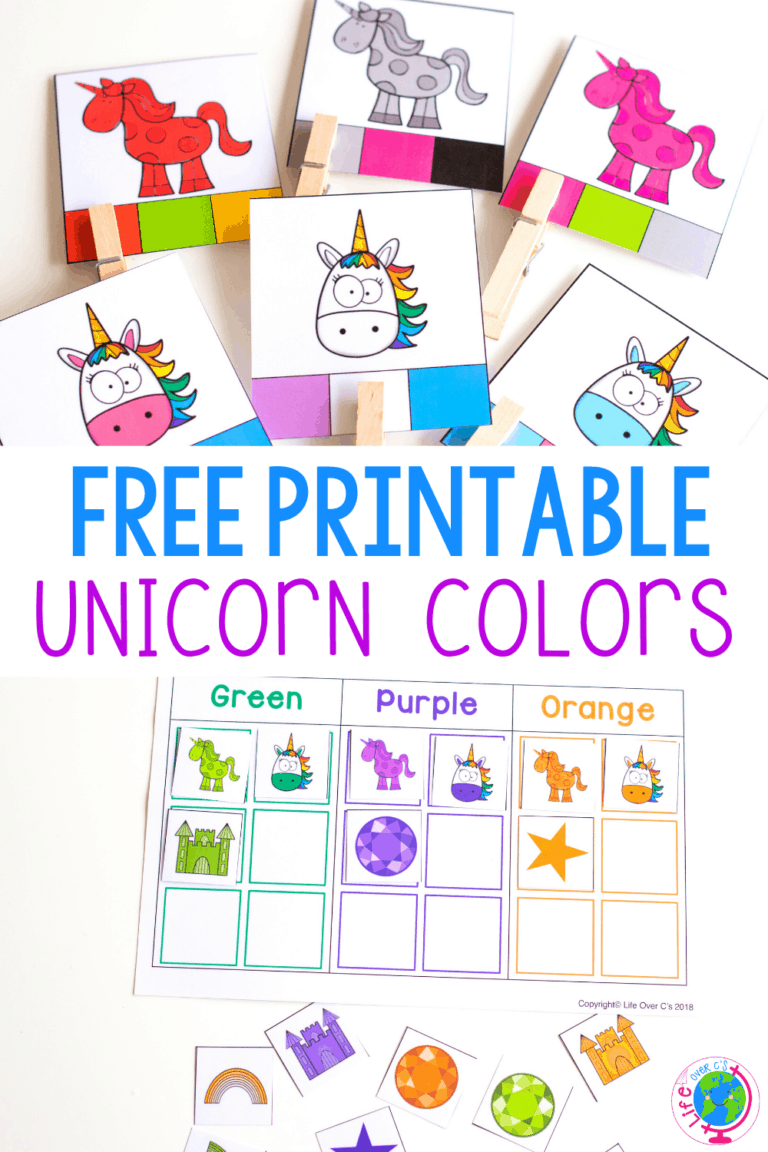 Exciting Unicorn Color Pack for Preschoolers
