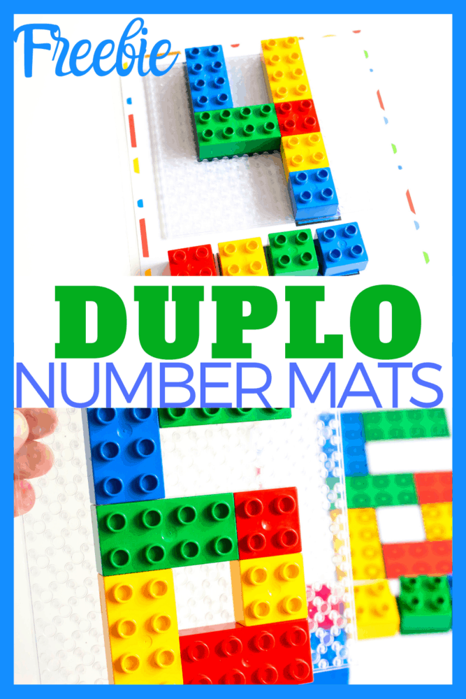 Free Printable DUPLO Counting Mats for Preschoolers