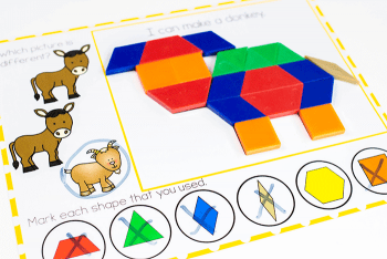 Free Printable Farm Animal Pattern Block Templates