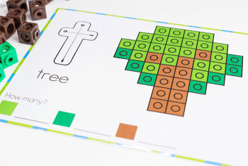 Free Printable Earth Day Snap Cube Mats for Kids 🌳🌍