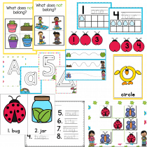Free Printable Spring Counting Book for Preschool