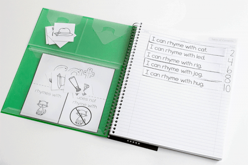 Free Printable CVC Words Interactive Notebook for Kindergarten