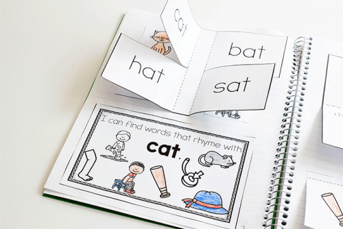 CVC Words Interactive Notebook for Kindergarten - Life Over C's