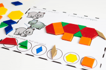 Free Printable Zoo Animal Pattern Block Activity for Kids