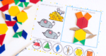 Free Printable Forest Animal Pattern Block Template for Kids