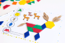 Free Printable Forest Animal Pattern Block Template for Kids