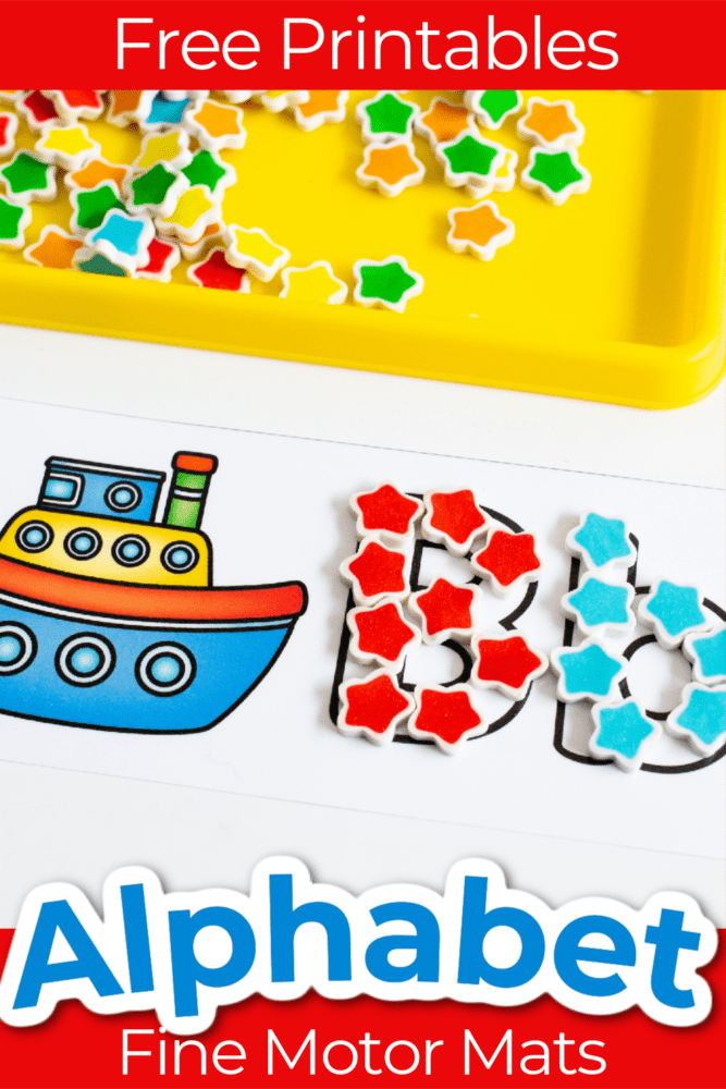 Free Printable Alphabet Tracing Fine Motor Mats