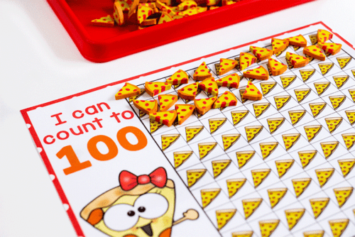 Free Printable Pizza Mini Eraser Counting Grid Games For Kids