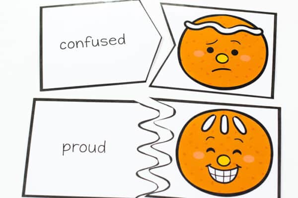 Free Printable Gingerbread Emotions Puzzle Activity