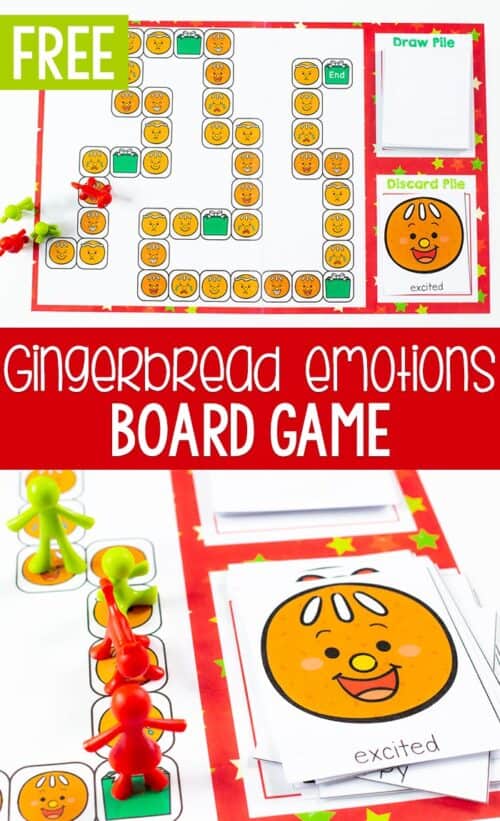 Printable Gingerbread Emotions Board Game