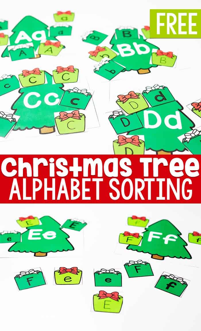 Christmas Tree Alphabet Sorting - Life Over C's