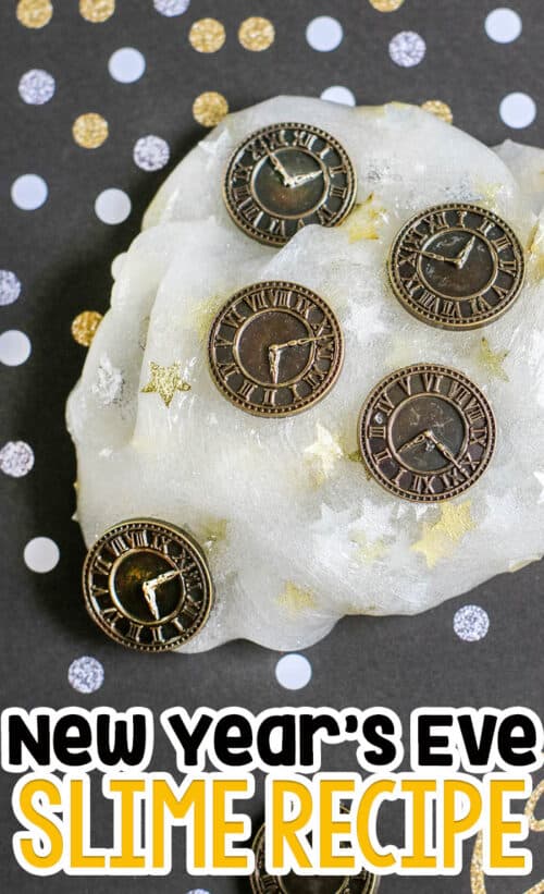 Easy DIY New Year's Eve Slime for Kids