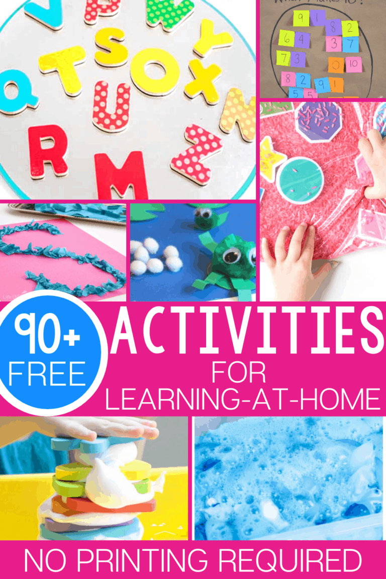 Easy At-Home-Learning Activities with Household Materials - Life Over C's