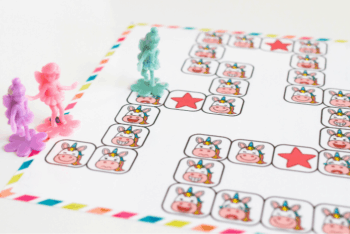 Printable Unicorn Emotions Preschool Emotions Board Game - Life Over C's