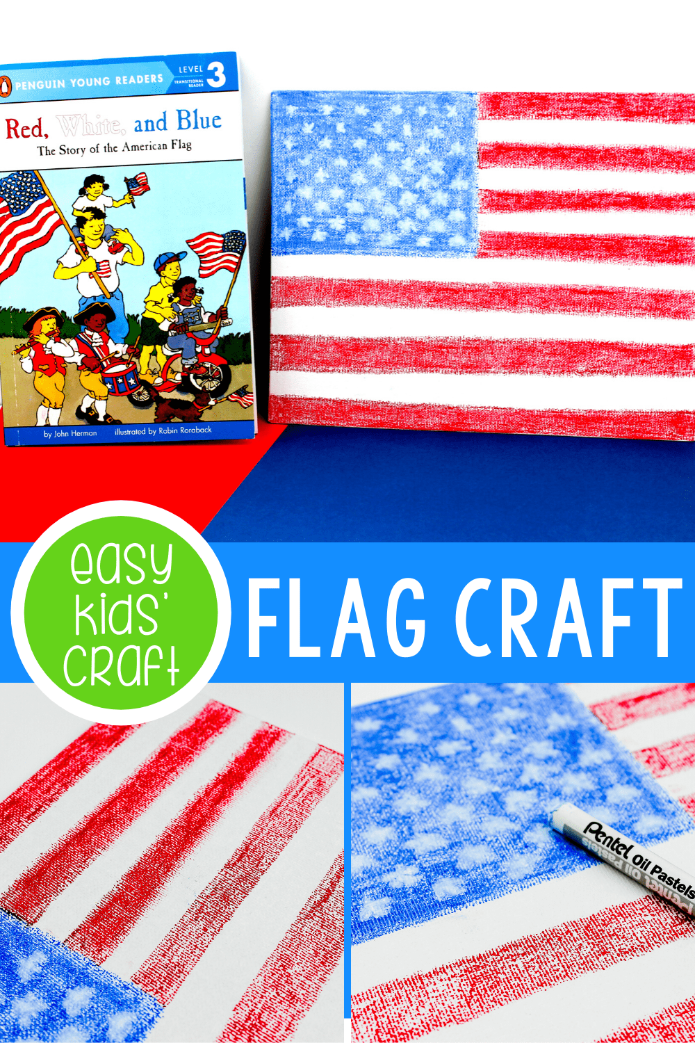 Easy American Flag 4th of July Craft for Kids