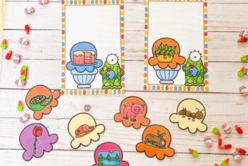 Free Printable Ice Cream Rhyming Words for Kindergarten