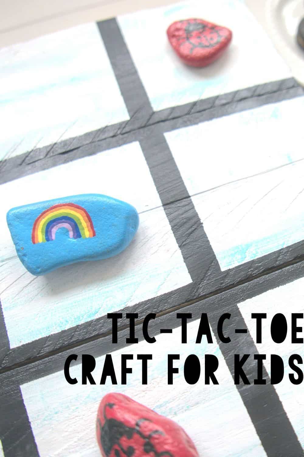 DIY Rock Tic-Tac-Toe Craft & Game for Kids