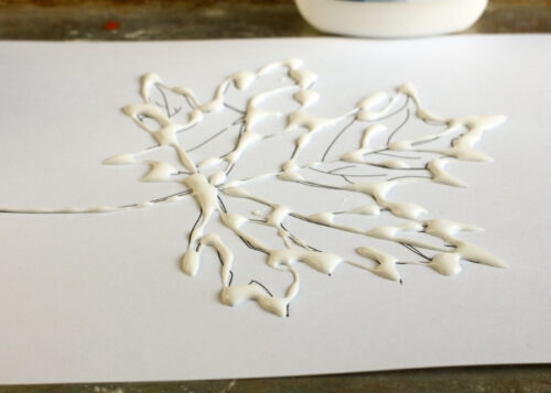 Easy, Fun Fall Leaf Salt Painting for Kids