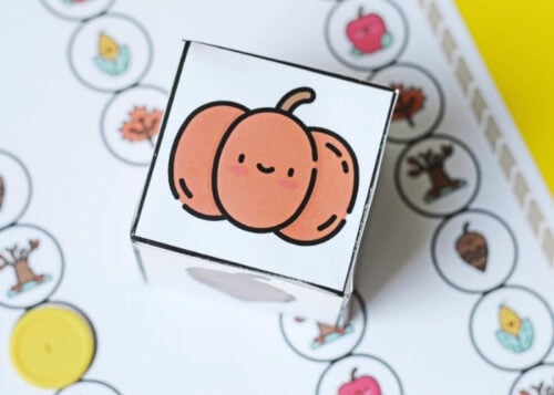 Free Printable Fall Theme Board Game for Preschool - Life Over C's
