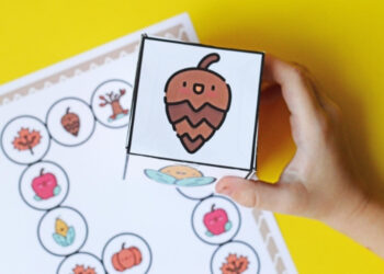 Free Printable Fall Theme Board Game for Preschool - Life Over C's