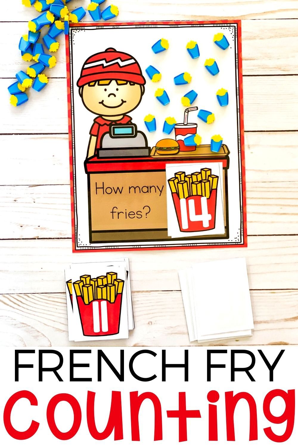 Free Printable Restaurant Theme Counting Mats for 1-20