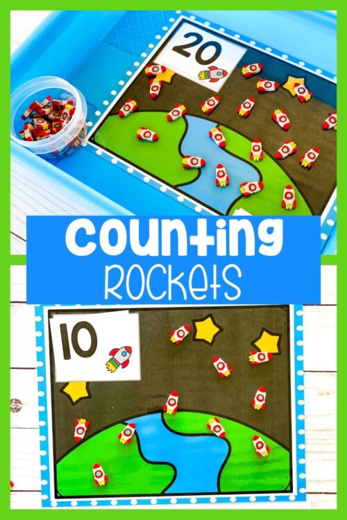 Free Printable Space Theme Counting Mats for Kids - Life Over C's