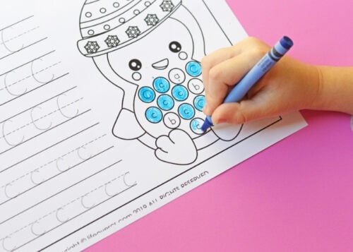 Free Printable Penguin Theme Alphabet Worksheets for Kids