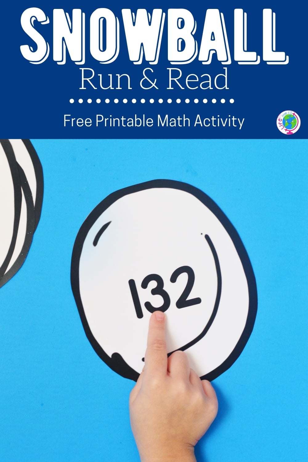 Free Printable Snowball Gross Motor Activity for Place Value