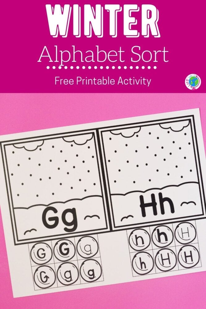 Free Winter Alphabet Activity for Letter Recogntion