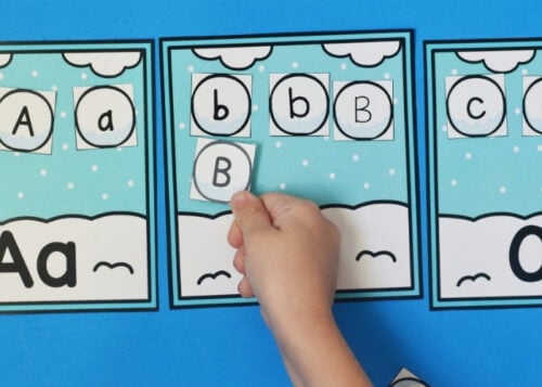 Free Winter Alphabet Activity for Letter Recogntion
