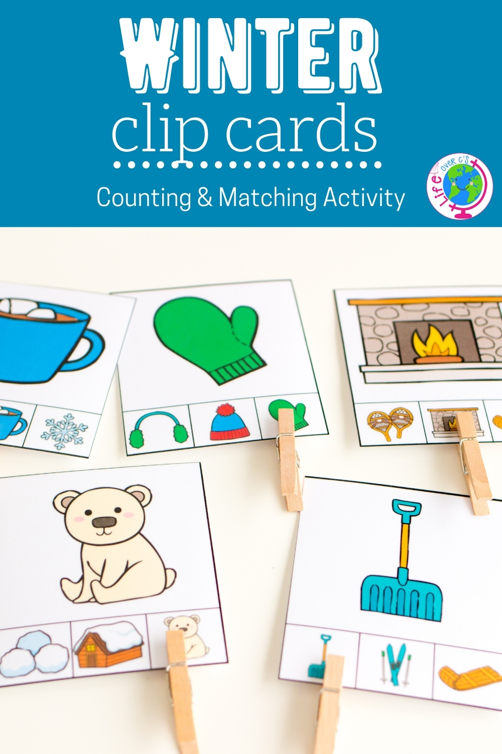 3 Free Printable Winter Math Activities for Kids