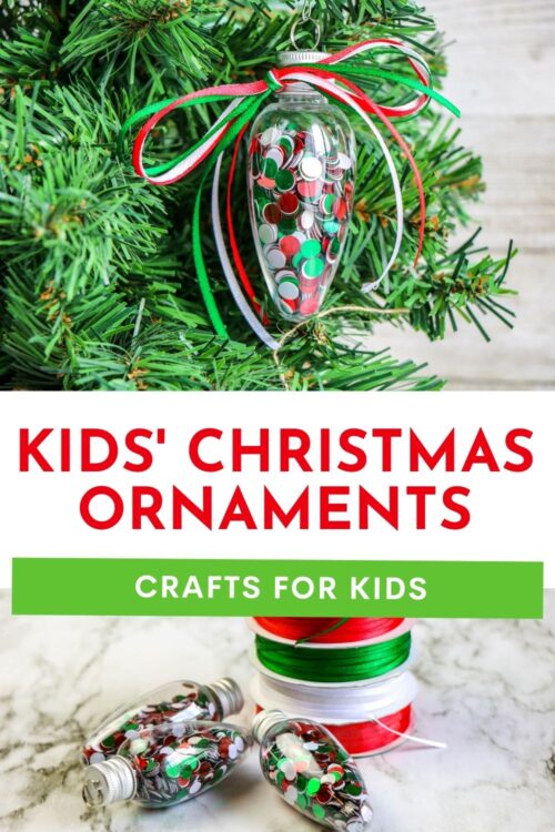Easy Fine Motor Christmas Ornaments for Kids
