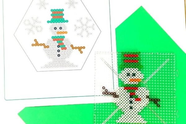 Free Printable Snowman Perler Beads Patterns for Kids