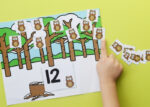 Free Printable Forest Animal Mini Eraser Counting Activity