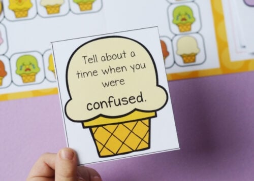 Fun Ice Cream Theme Social Emotional Skills Board Game