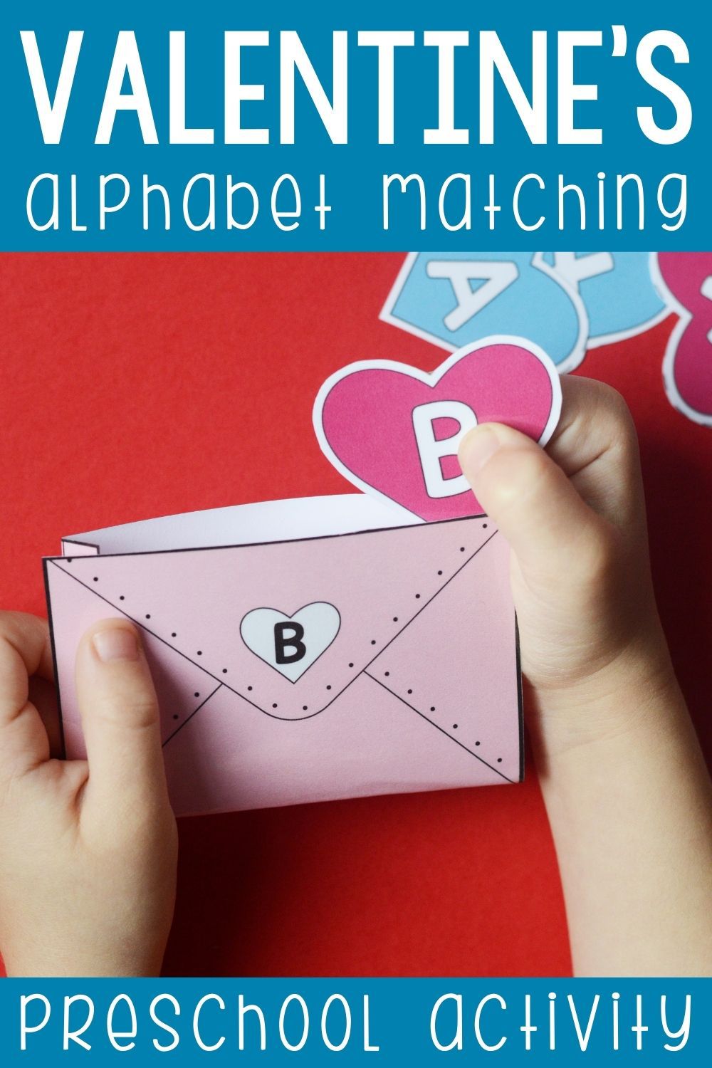 Valentines Alphabet Matching Games for Preschoolers