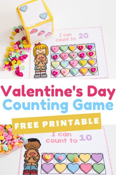 Valentine Counting Grid Games for Preschool & Pre-K