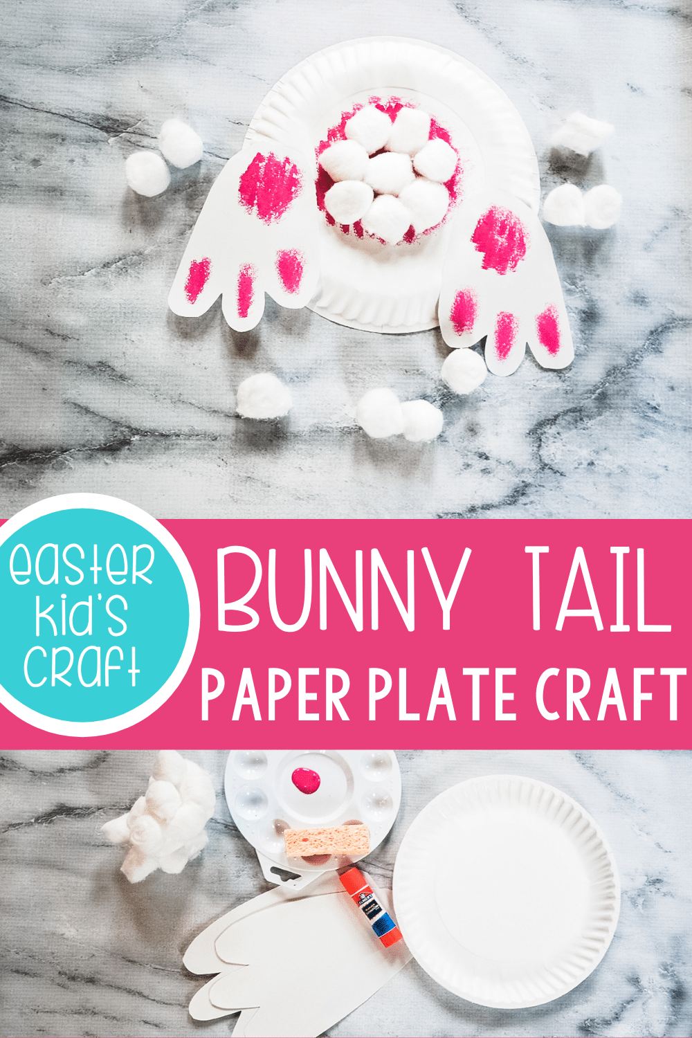 Easy Bunny Tail Easter Craft For Preschoolers