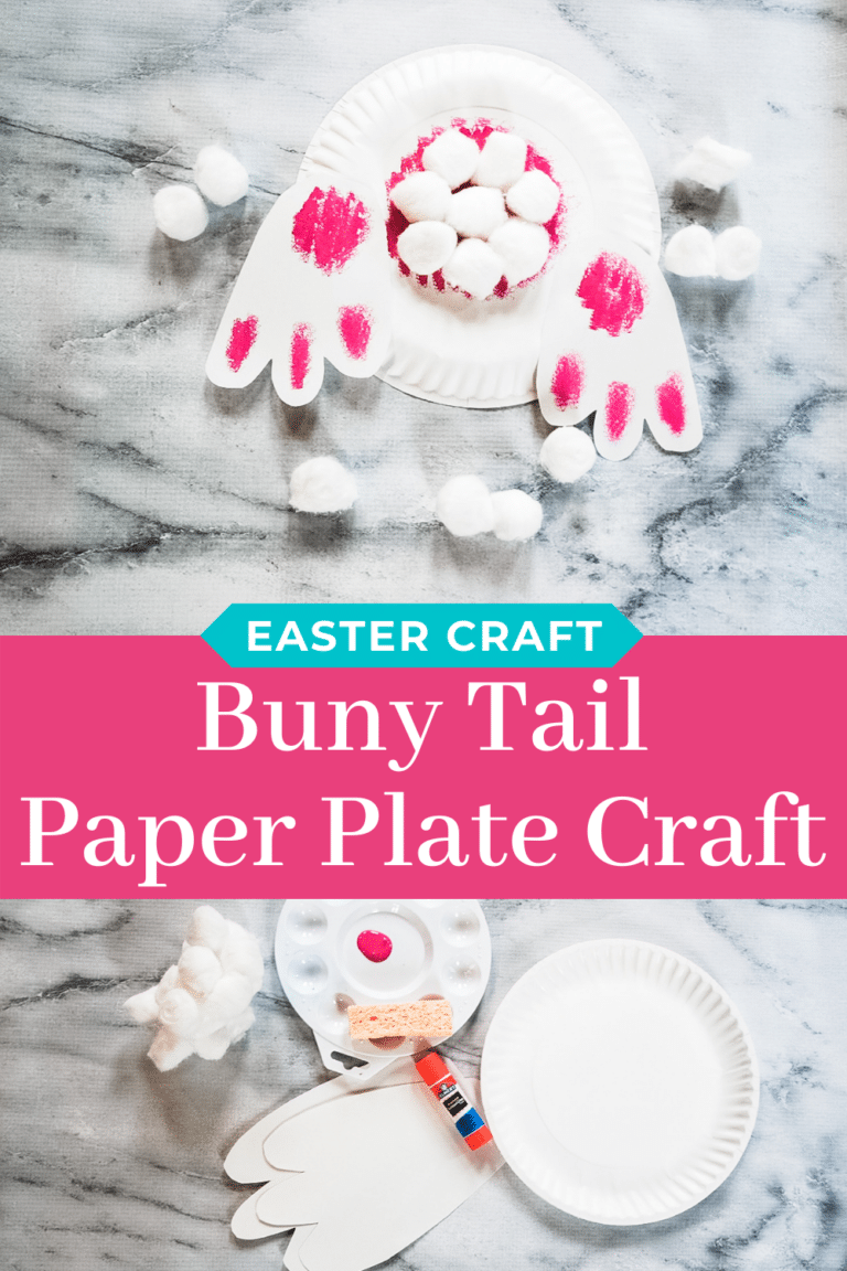 Easy Bunny Tail Easter Craft For Preschoolers