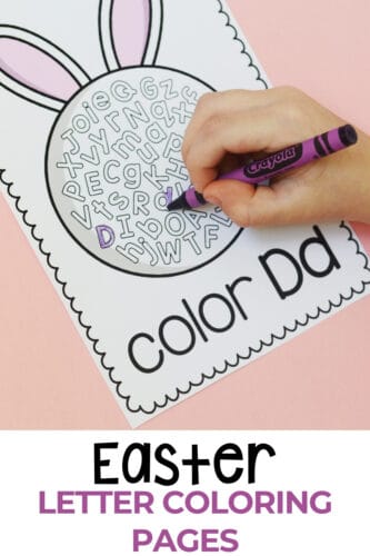 Free Printable Alphabet Coloring Pages for Easter