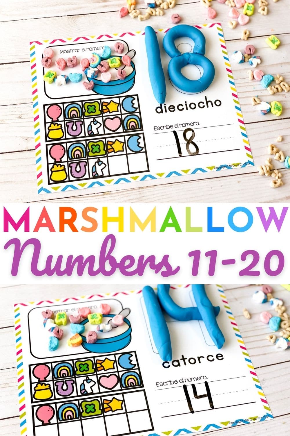 Free Marshmallow Counting Mats For Preschool Numbers 11 20 Free Marshmallow Counting Mats For Preschool Numbers 11 20