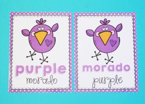 Free Printable Spring Color Posters & I Spy Game